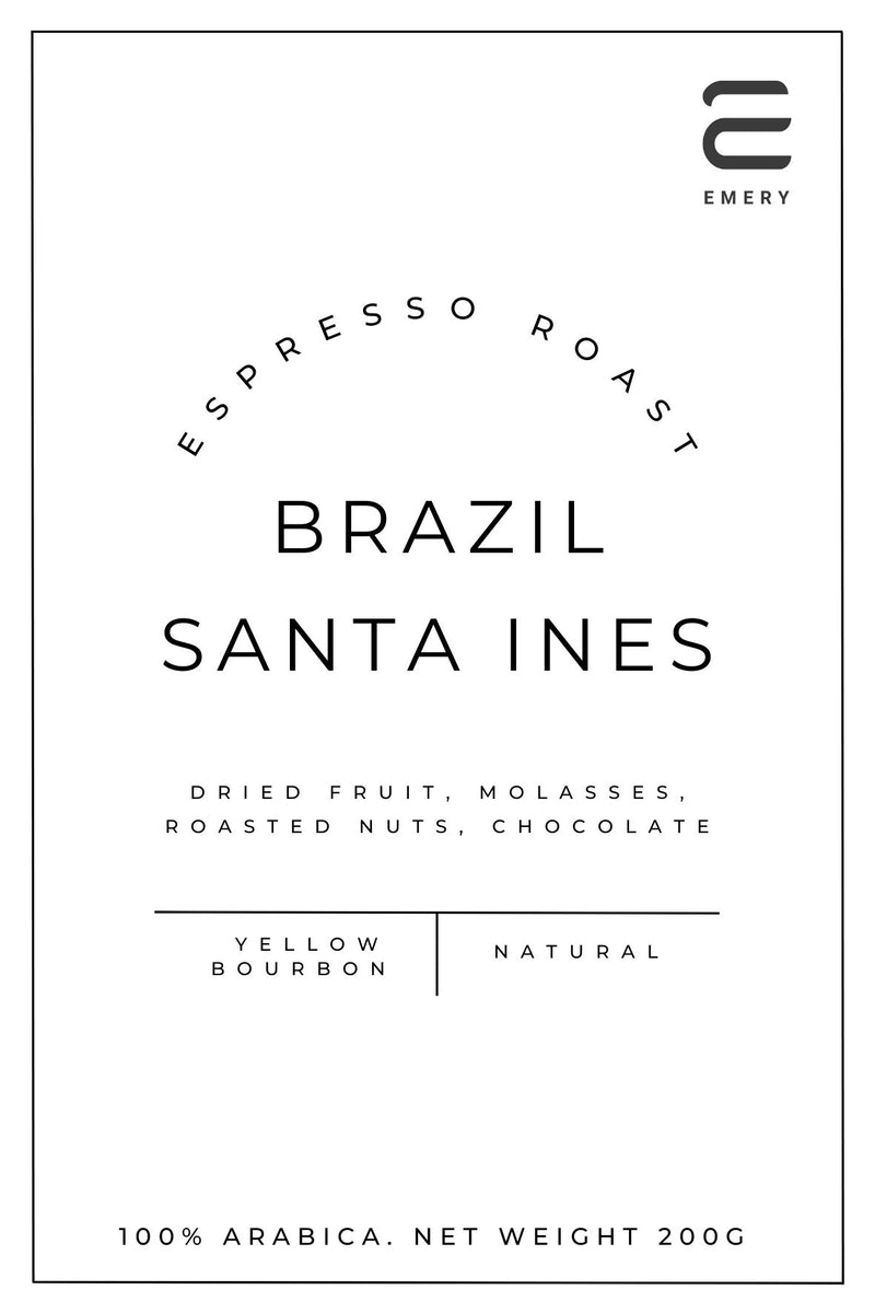 Brazil Santa Ines Espresso Roast – Emery School of Coffee